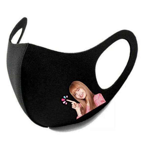 Handmade | Accessories | Blackpink Lisa Face Mask Washable Reusable ...